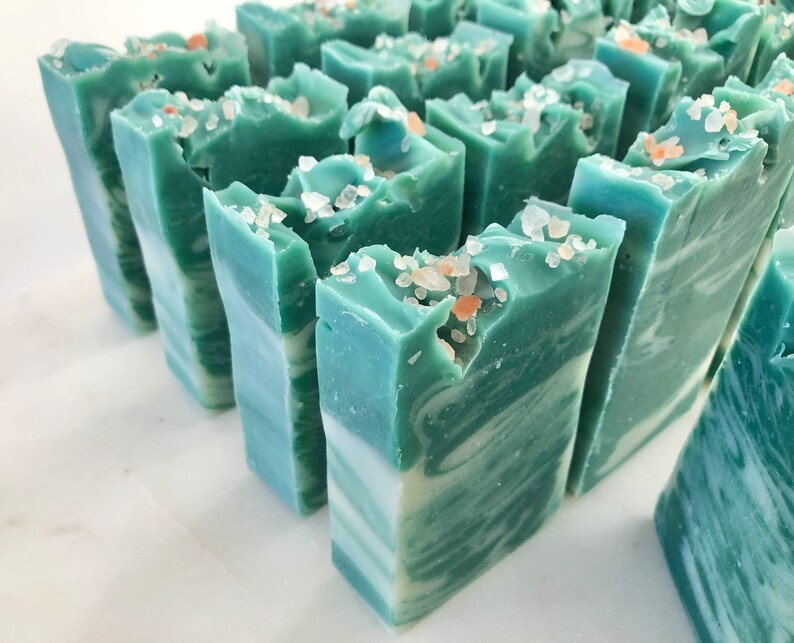 Sea Clay Swirl Homemade Soap Bar Handmade Spa T Artisan Party