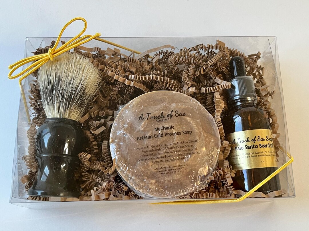 Men's Gift Set, Mechanic Homemade Soap Bar, Hydrating Beard Oil ...