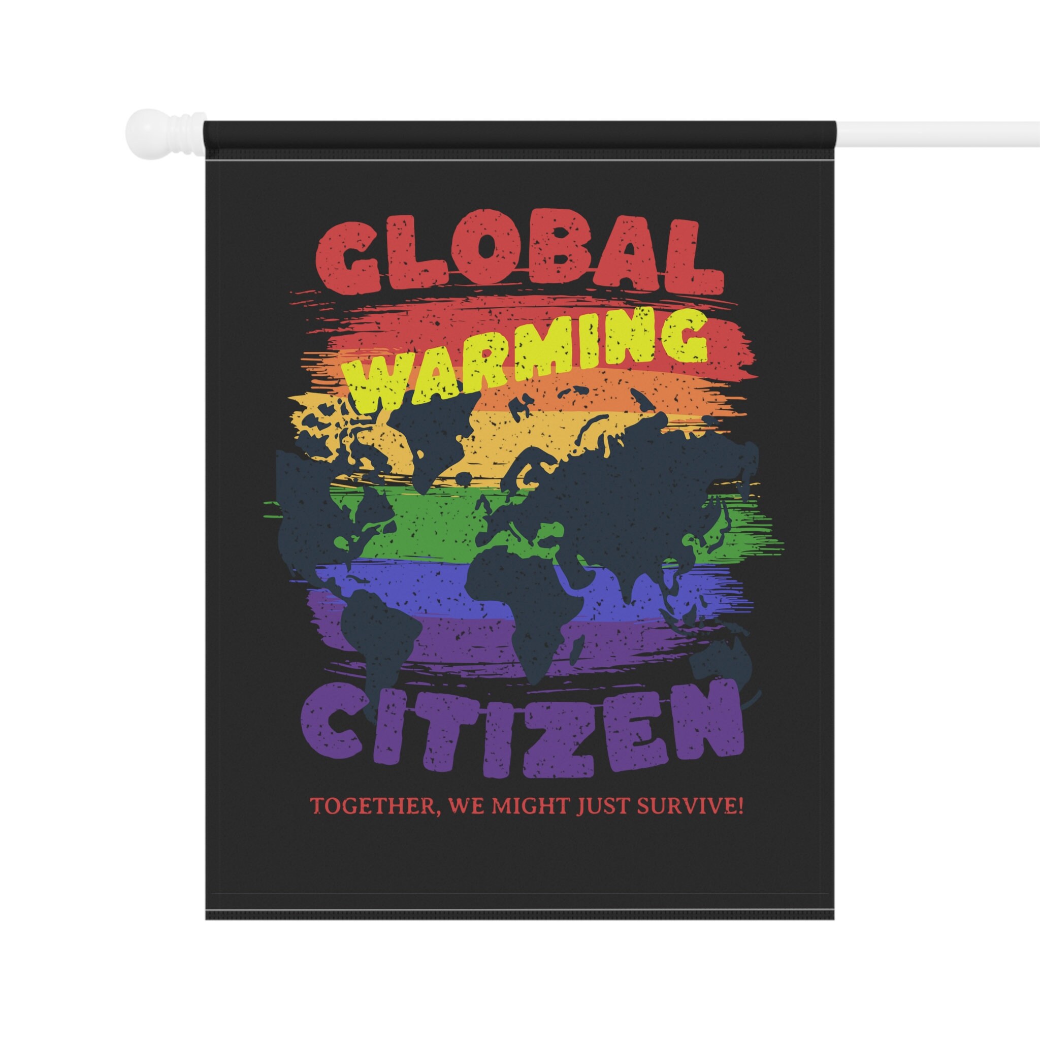Global Warming Banner Flag, Climate Change Flag Banner, Global Citizens ...