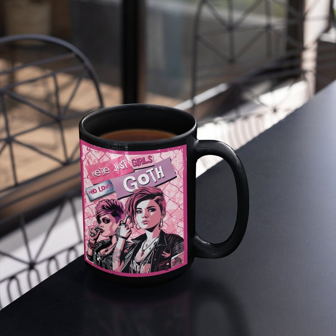 Goth Girls Mug, Gothic Aesthetic, Tattoo, Pink Goth Girls, Pastel Goth ...