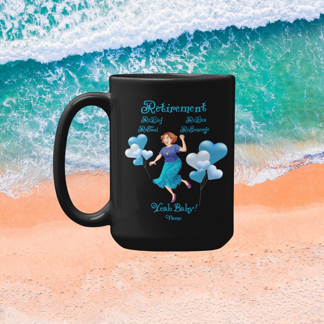 Woman Retirement Mug Personalized Custom Retirement Mug - Etsy