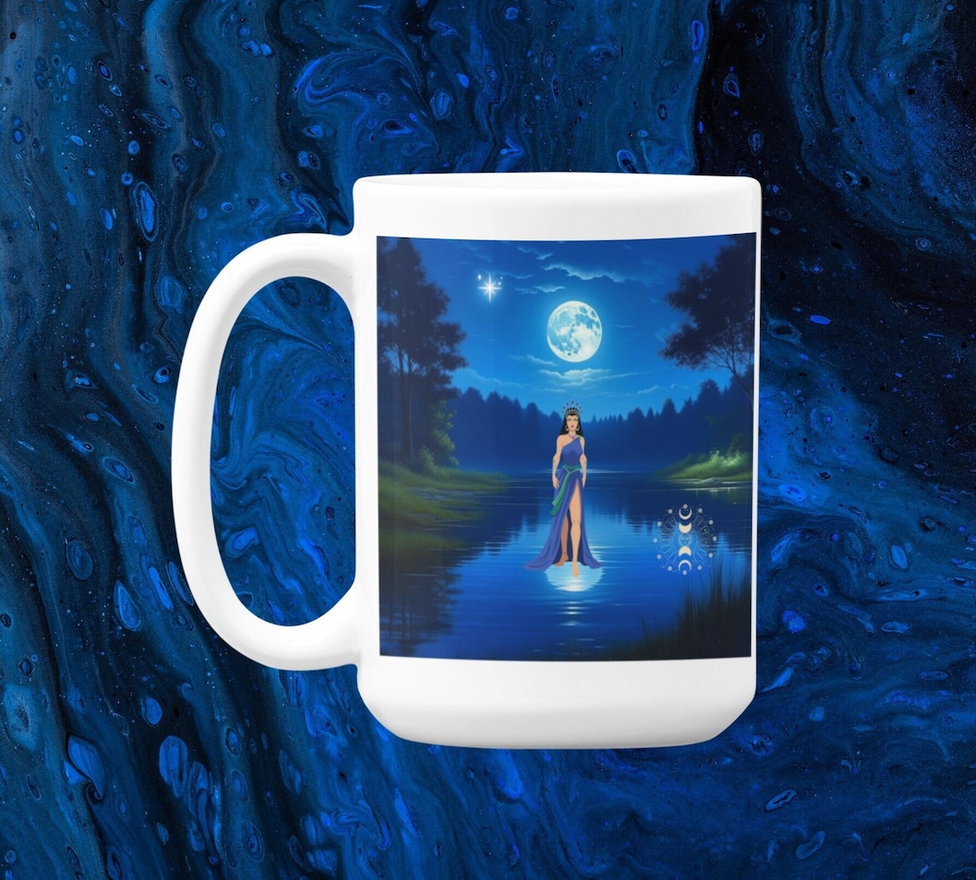 Moon Goddess Mug Wiccan Goddesses Moon Phases Moon Lover - Etsy