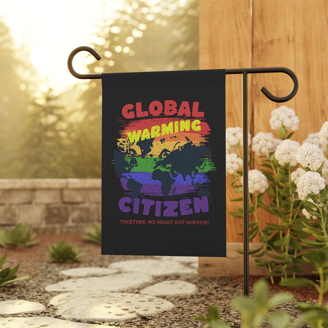 Global Warming Banner Flag, Climate Change Flag Banner, Global Citizens ...