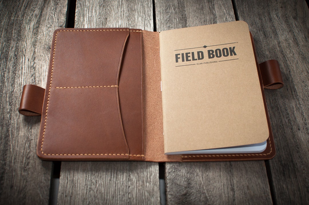 Handmade EDC Notebook Cover Full Grain Leather Field Notes - Etsy