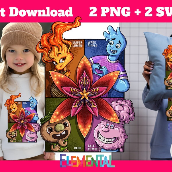 Elemental Pixar Svg - Etsy
