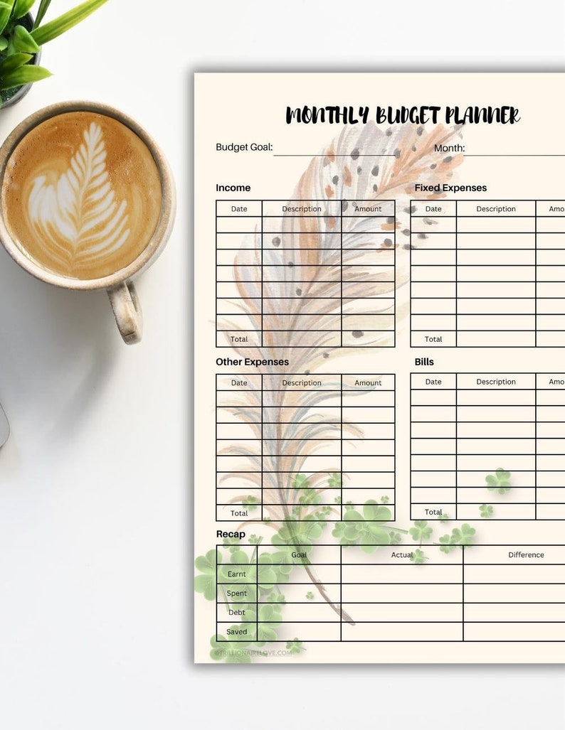 Savings Tracker, Money Tracker, Budget Planner, Pounds Savings ...