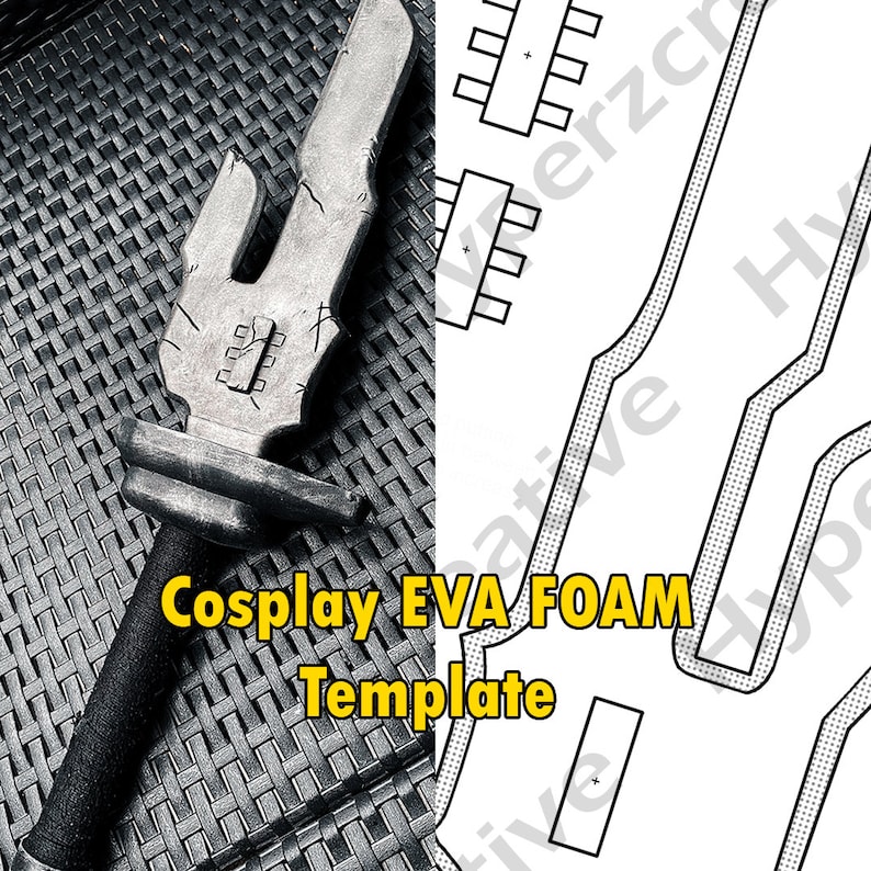 Cosplay Template With Instructions - Inverted Spear of Heaven - Etsy