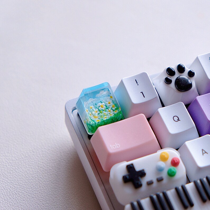 Artisan Keycap Oil Painting Spring Flower Summer Floral - Etsy