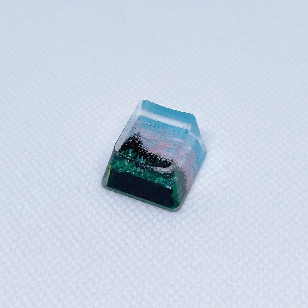 Oil Painting Artisan Keycap Resin Handmade Keycap for Mechanical ...