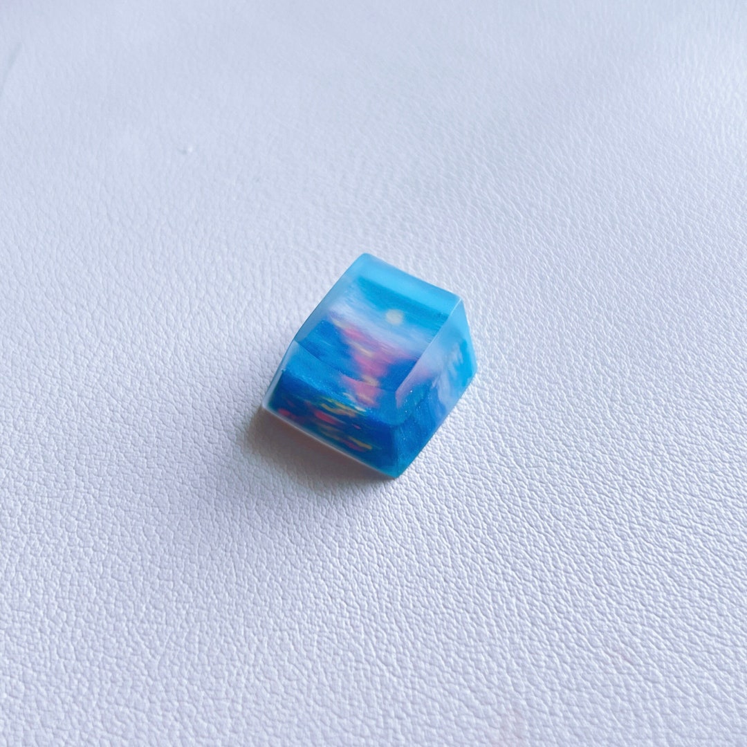 Artisan Keycap Handmade Resin Keycap Mechanical Keyboard Oil Painting ...
