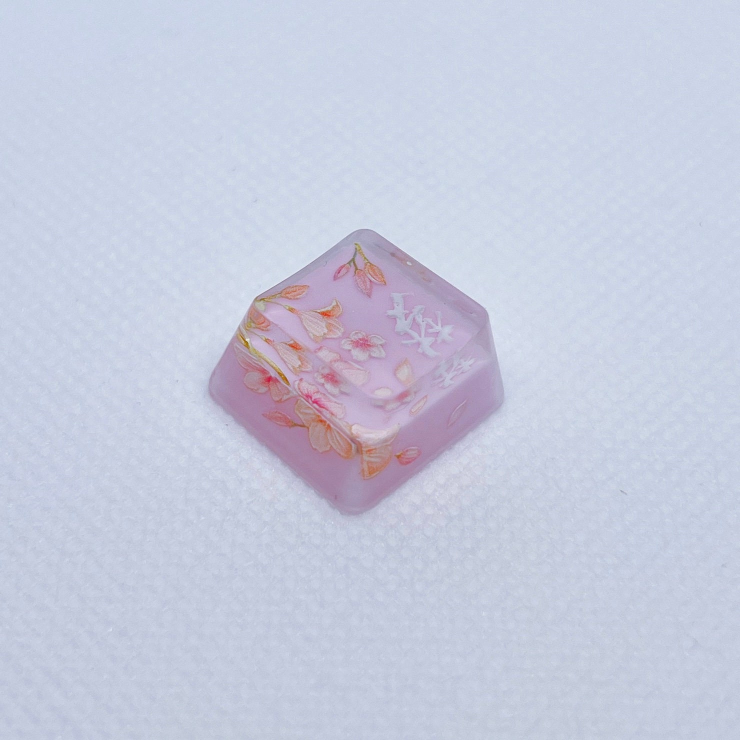 Artisan Keycap Cherry Blossom Beautiful Floral Handmade Resin Keycap ...