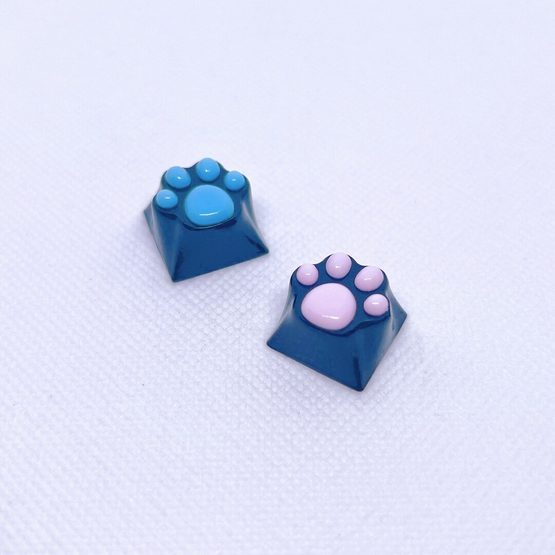 Cat Paw Keycap Cute Adorable Black Kitty Paw Hand Made Artisan Resin ...