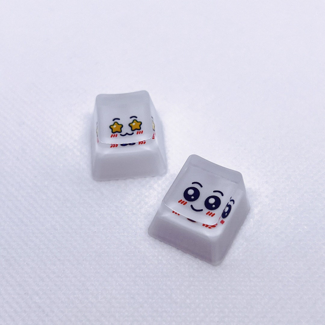 Funny Emoji Artisan Keycap Handmade Resin Keycap Mechanical Keyboard ...