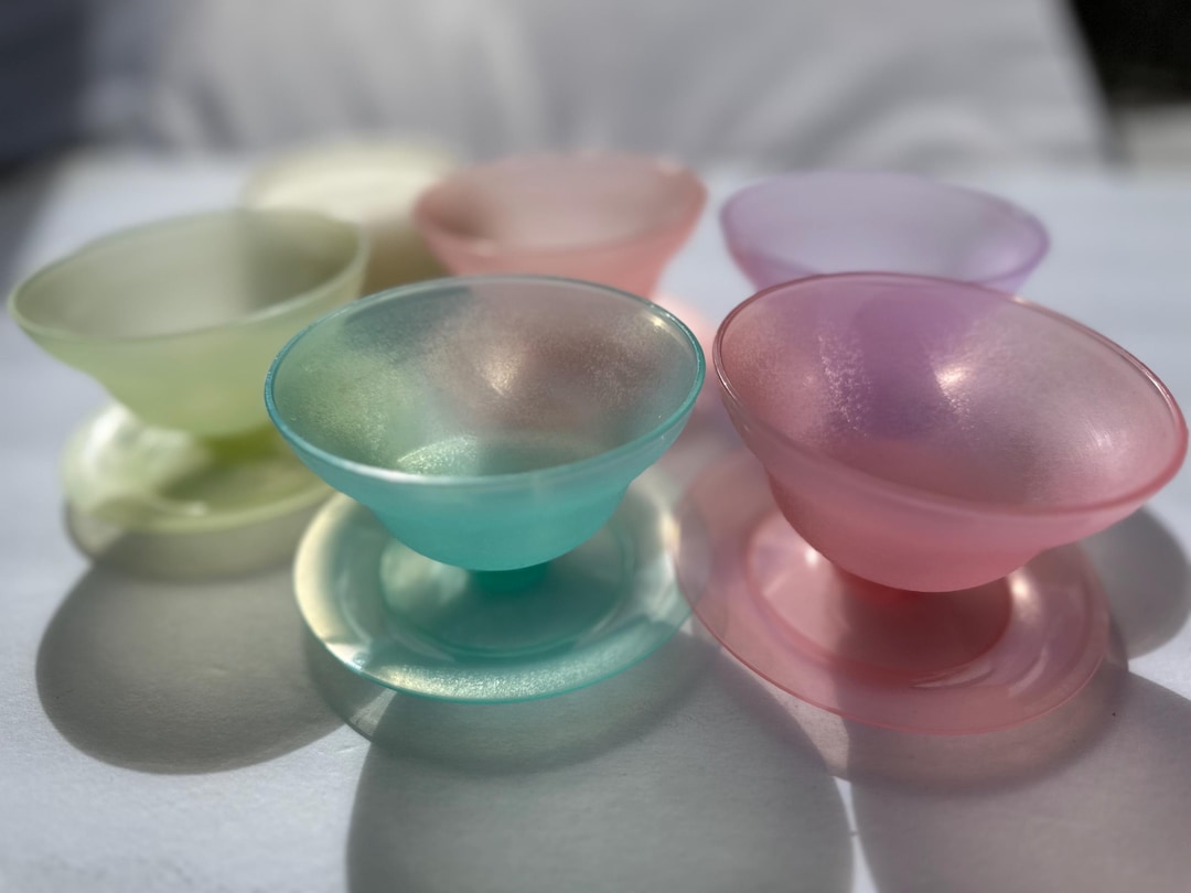 Tupperware Dessert Pudding Parfait Jello Cups & Lids 754 Set of 5 ...