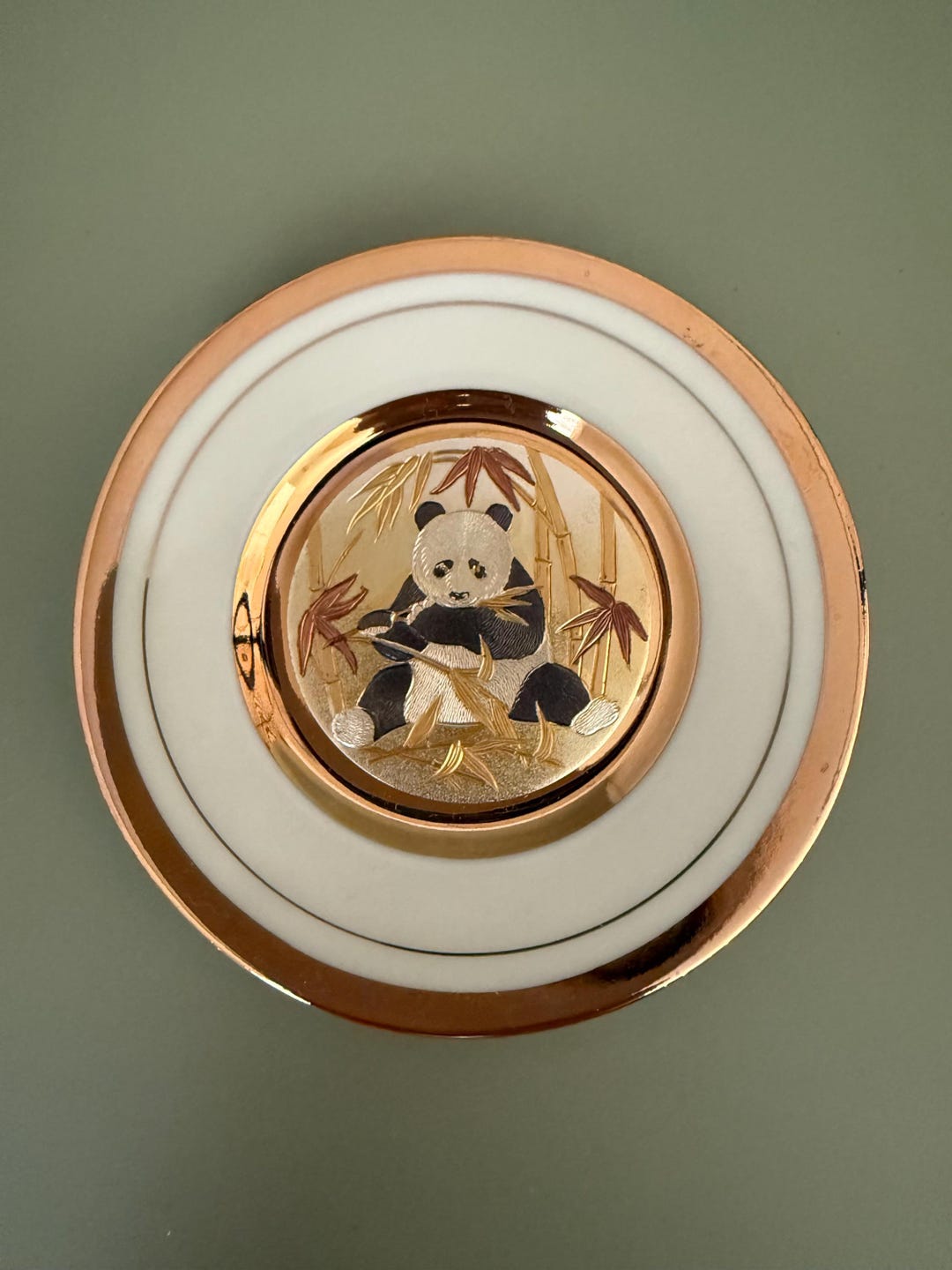 VTG Chokin Art 6.5” 24KT LTD Edition Panda Collector Plate - Etsy