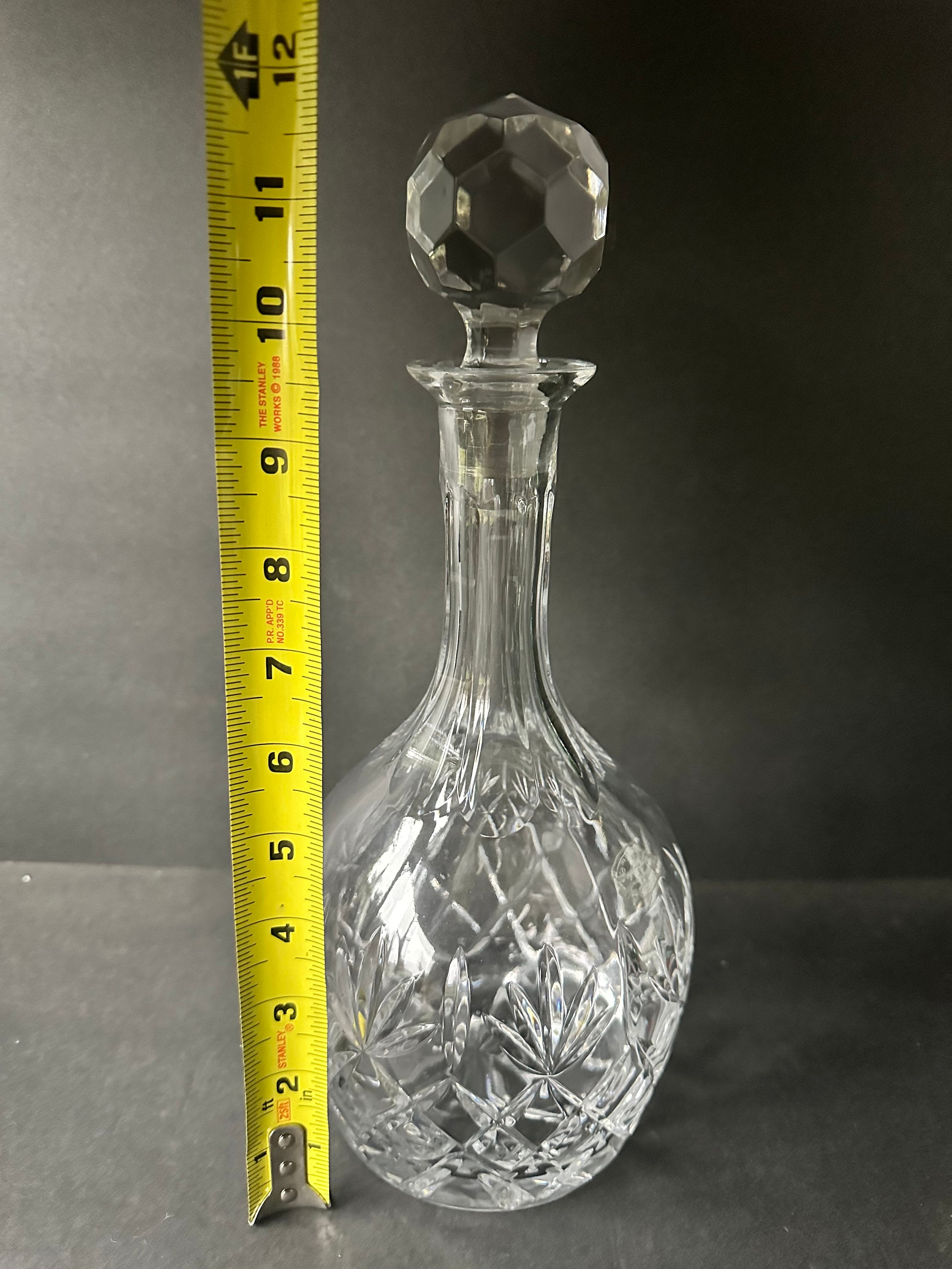 Vintage Samobor 24% Lead Crystal Decanter With Lid, Made in Croatia - Etsy