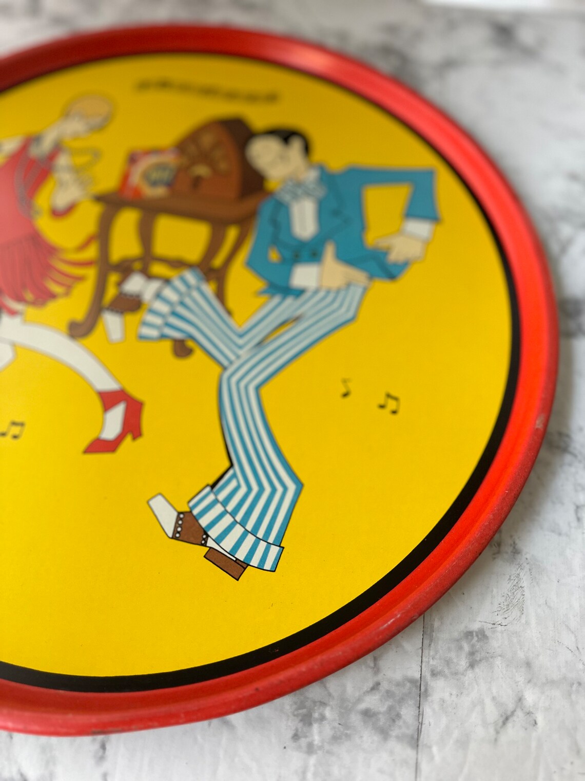 Vintage Ritz Crackers Metal Serving Tray Flappers Roaring 20's - Etsy