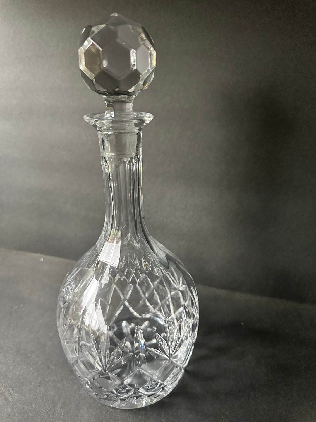 Vintage Samobor 24% Lead Crystal Decanter With Lid, Made in Croatia - Etsy