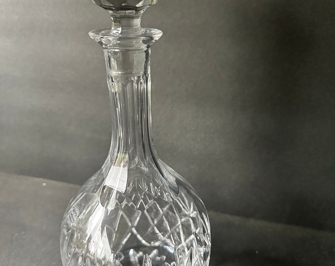 Vintage Samobor 24% Lead Crystal Decanter With Lid, Made in Croatia - Etsy