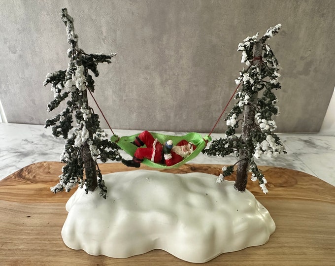 LEMAX Village Collection Swinging Santa Animated Table Accent 2004 VTG ...