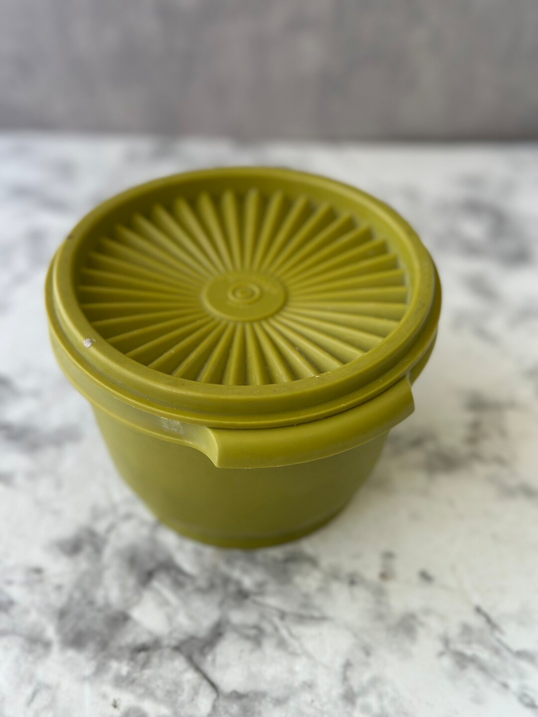 Vintage Tupperware Avocado Green Storage Container 886-9 - Etsy