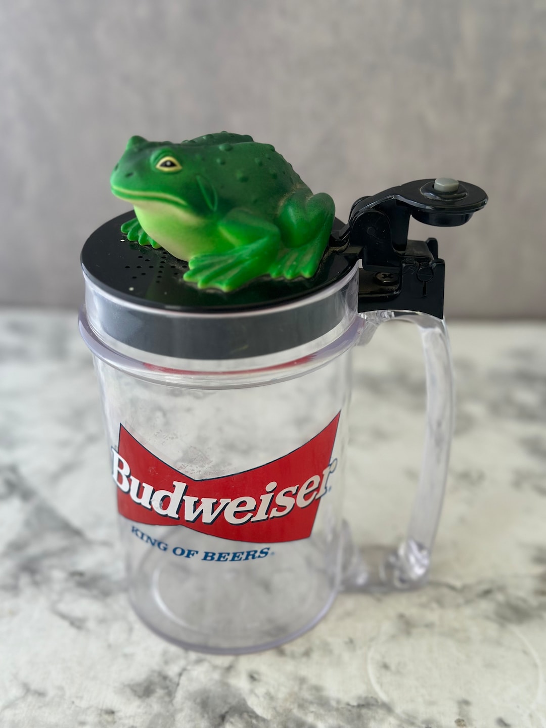 Budweiser Talking Beer Mug 1997 Talking Budweiser Frog Mug - Etsy