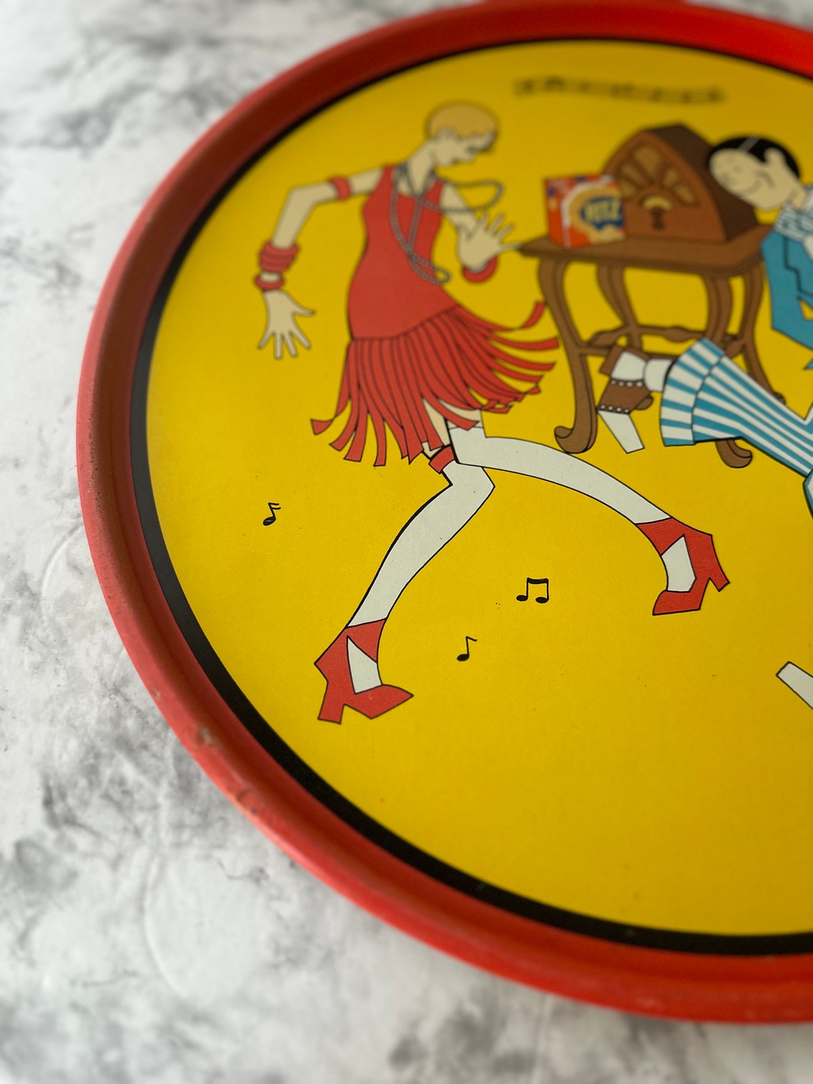 Vintage Ritz Crackers Metal Serving Tray Flappers Roaring 20's - Etsy