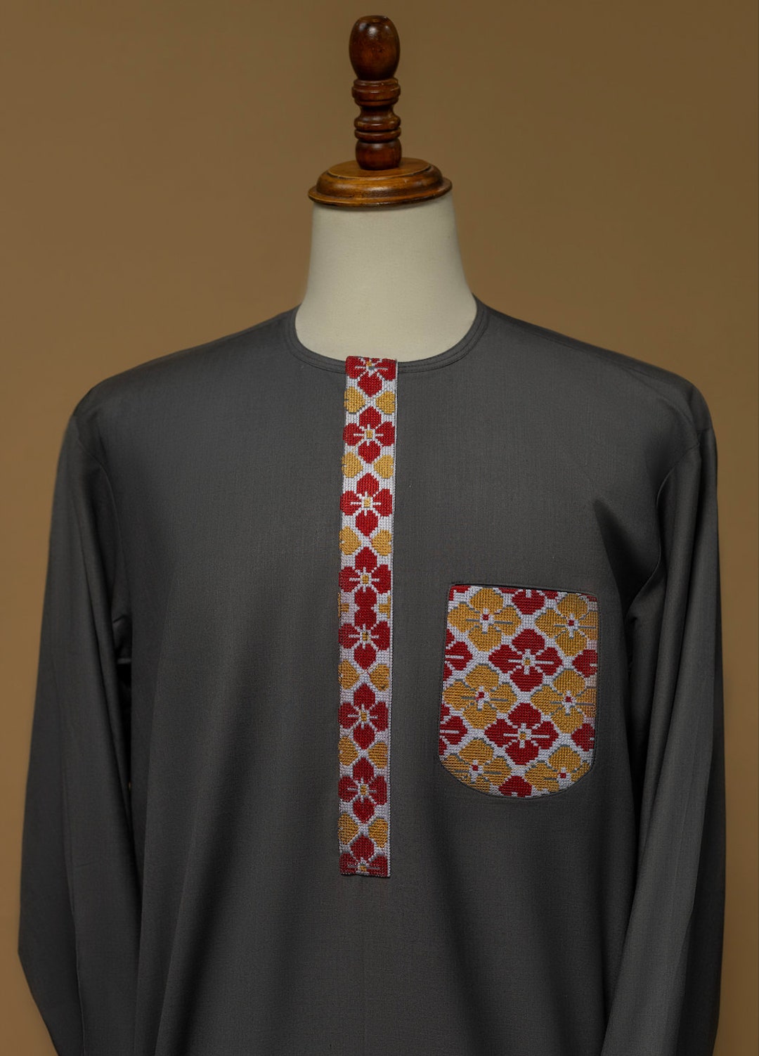 African Men Kaftan Men Outfit Men Nigerian Outfit Luxury Gray Kaftan - Etsy