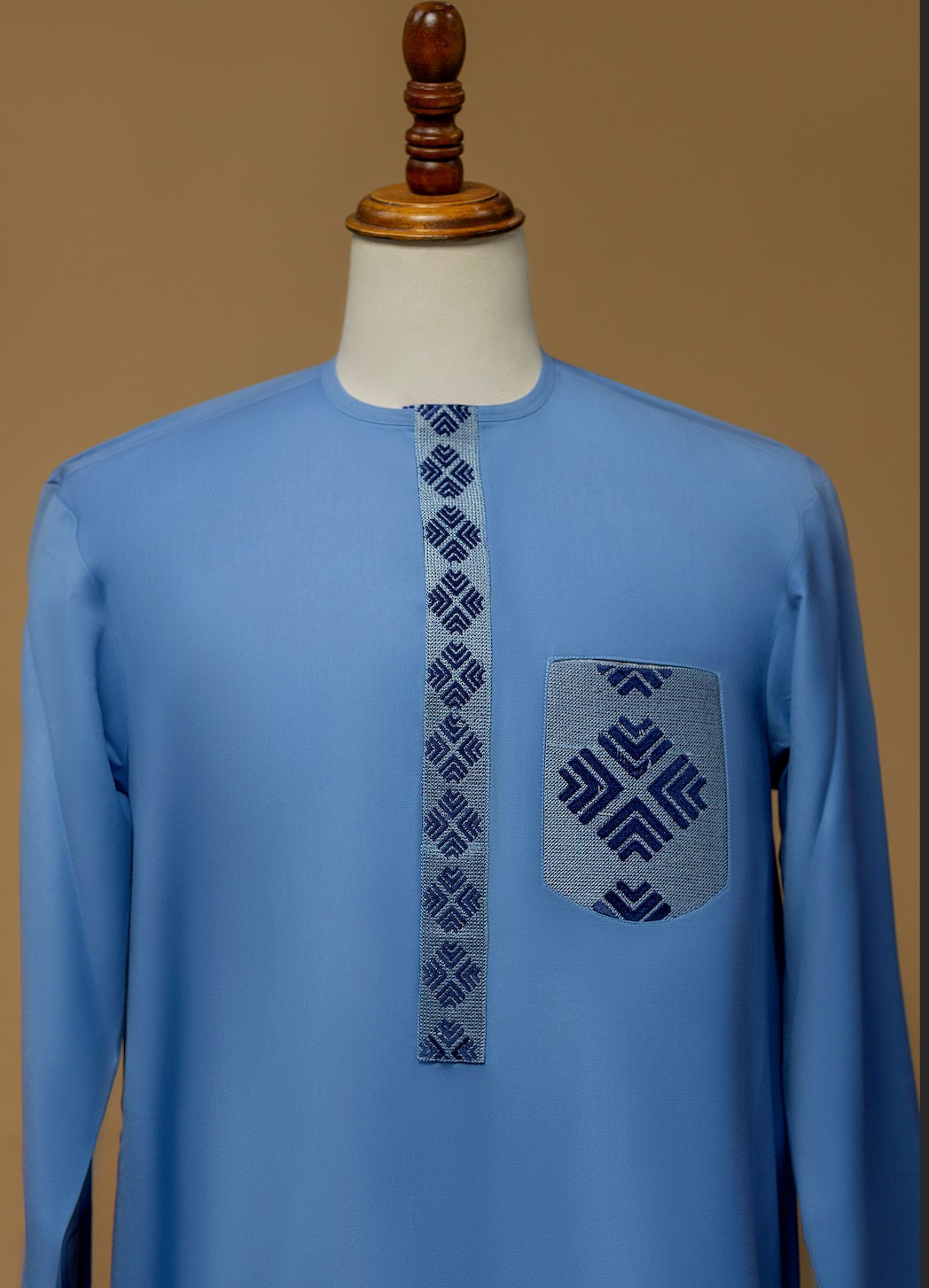 African Men Kaftan| Men Outfit| Men Nigerian Outfit| Luxury Blue Kaftan ...