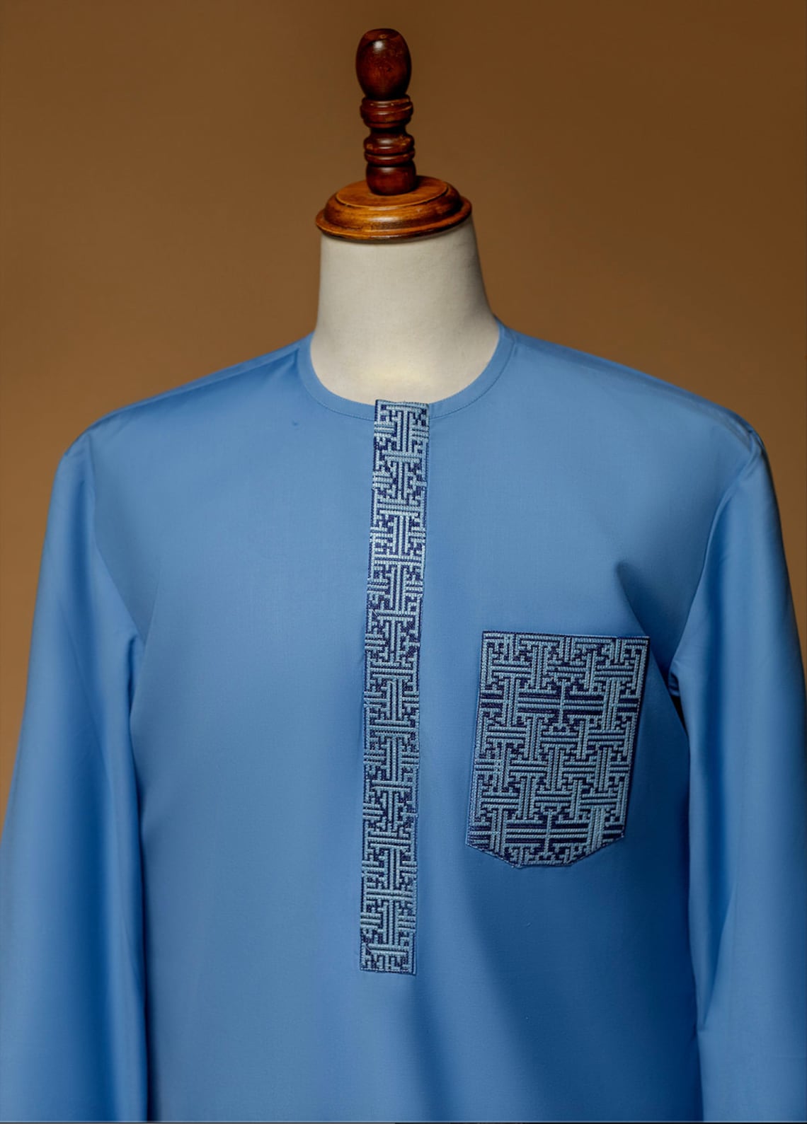 African Men Kaftan| Men Outfit| Men Nigerian Outfit| Luxury Blue Kaftan ...