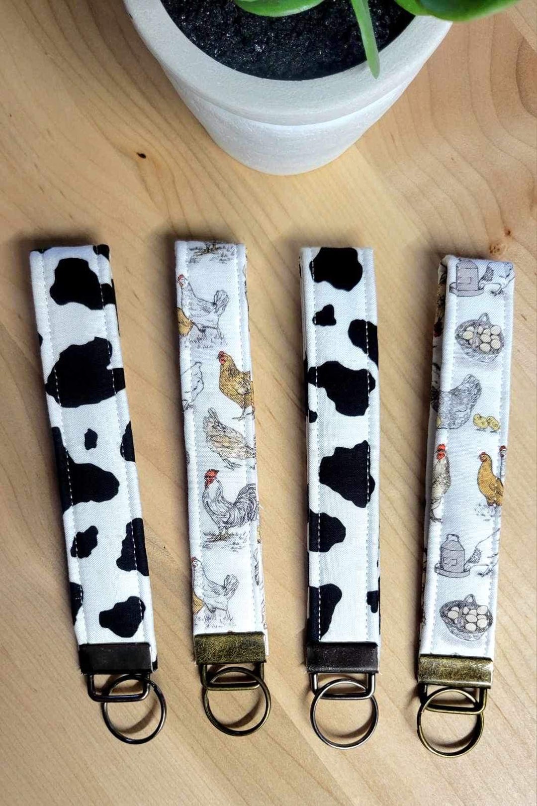 Animal , Farm Printkeychain Wristlets, Neutral Key Fobs, Wristlet for ...