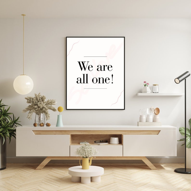 Divine Unity Printable, High Vibration Poster, Motivational Printable ...