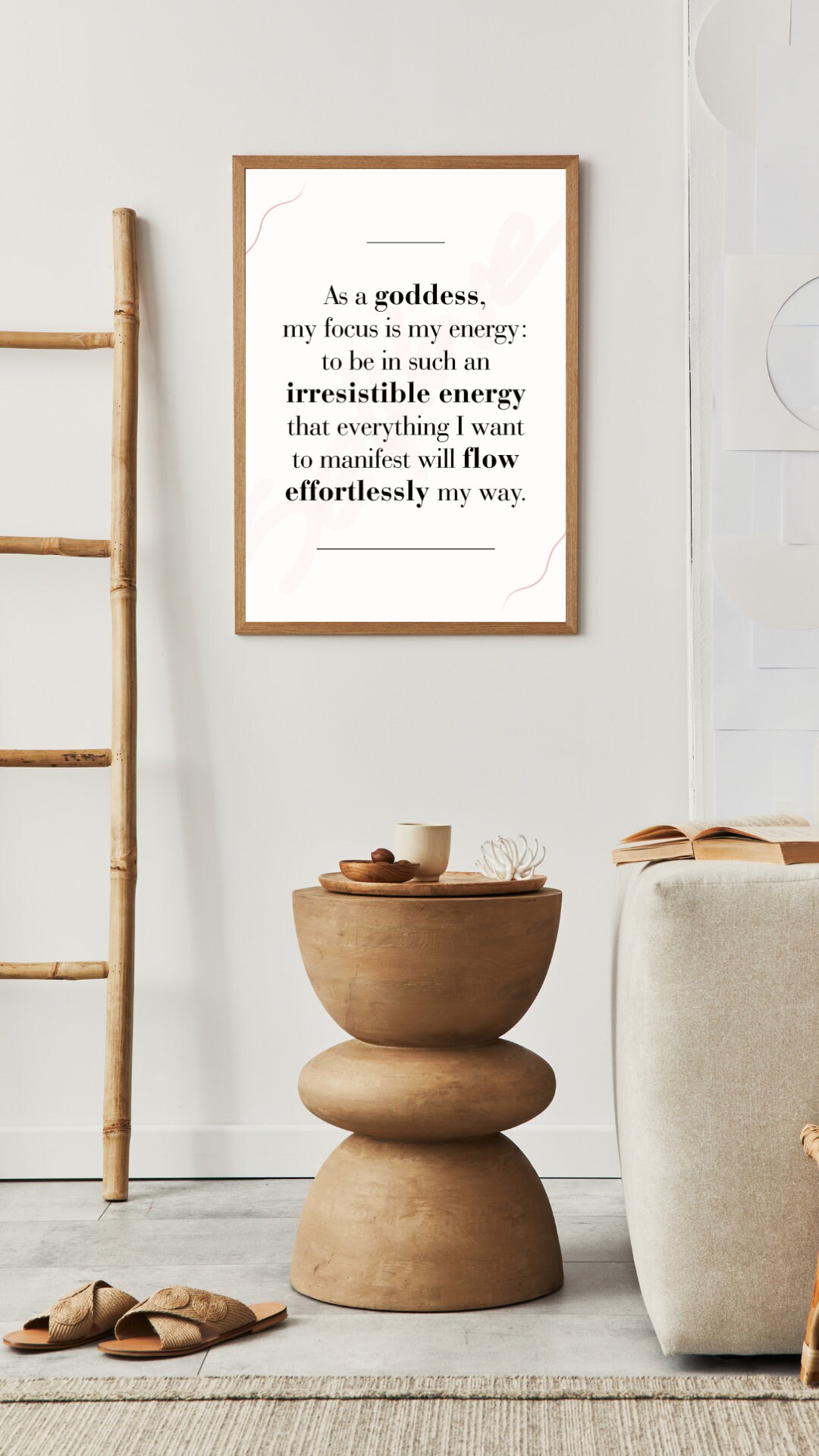 Wall Art Goddess of Love Printable, High Vibration Poster, Motivational ...