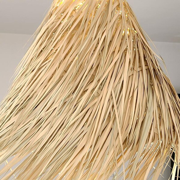 Straw Light Pendant - Etsy