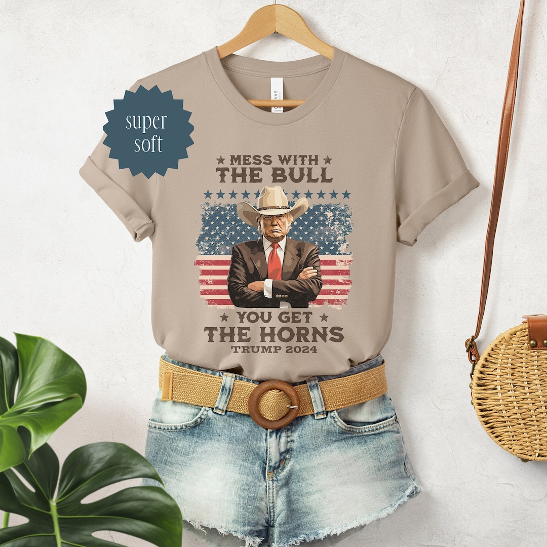 Cowboy Trump Shirt, Western Trumpshirt, Trump Photo Shirt, Trump 2024 ...