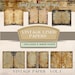 Vintage Lined Journal Paper: Stained Printable Pages (PDF) - Etsy