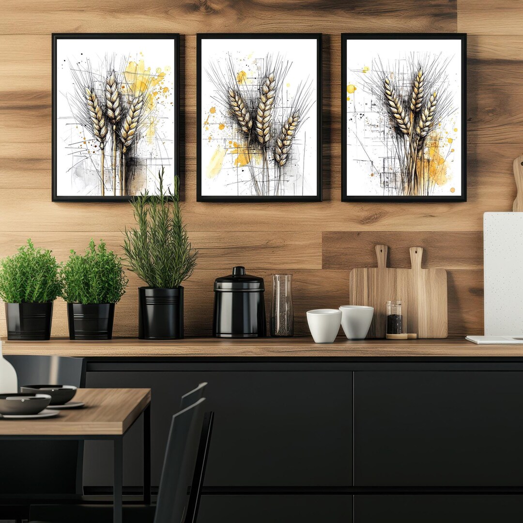 Technical Drawing Collection: Rye Grass | PRINTABLE Art, Botanical Wall ...