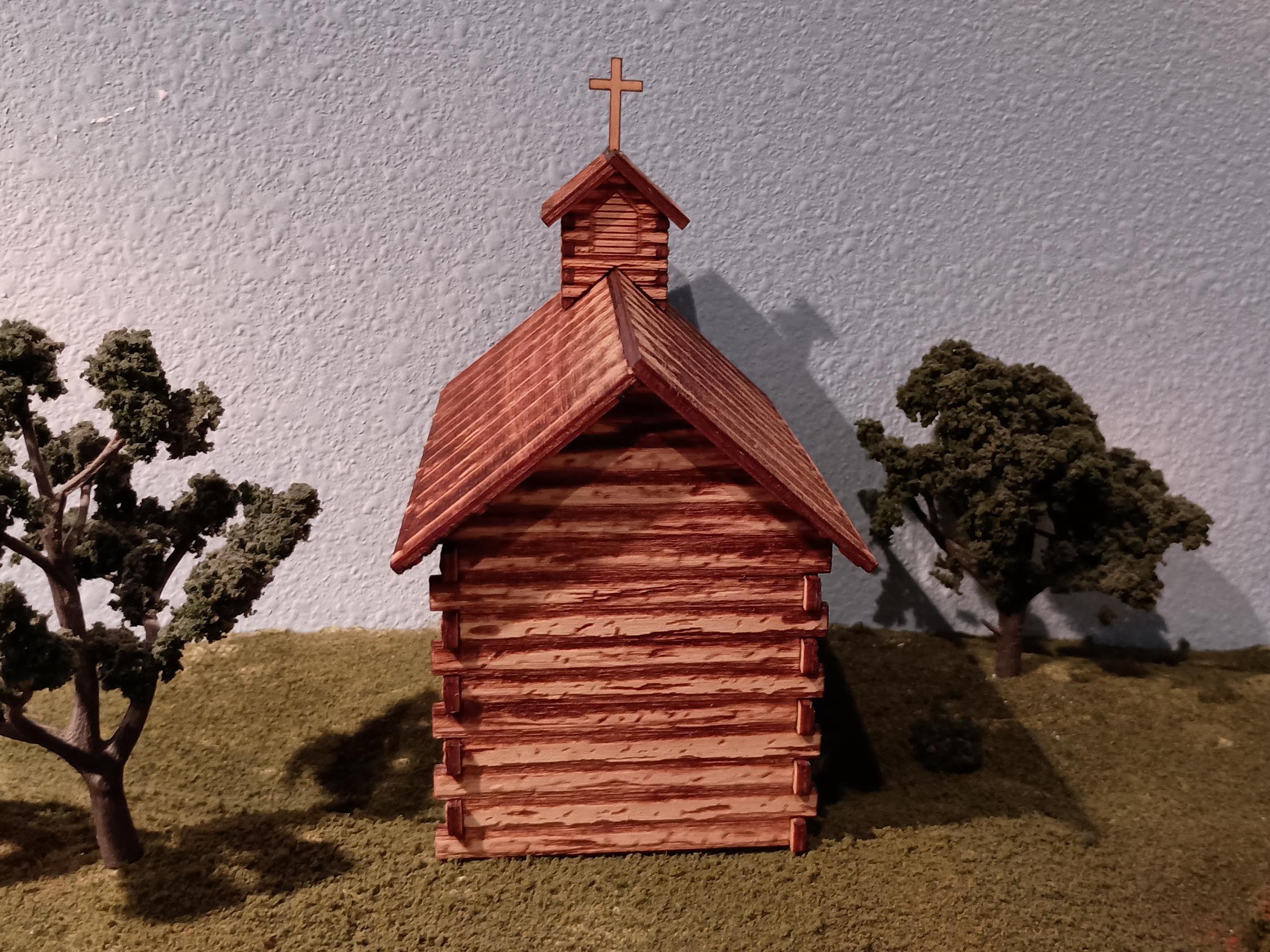 Rustic Log Church - Etsy