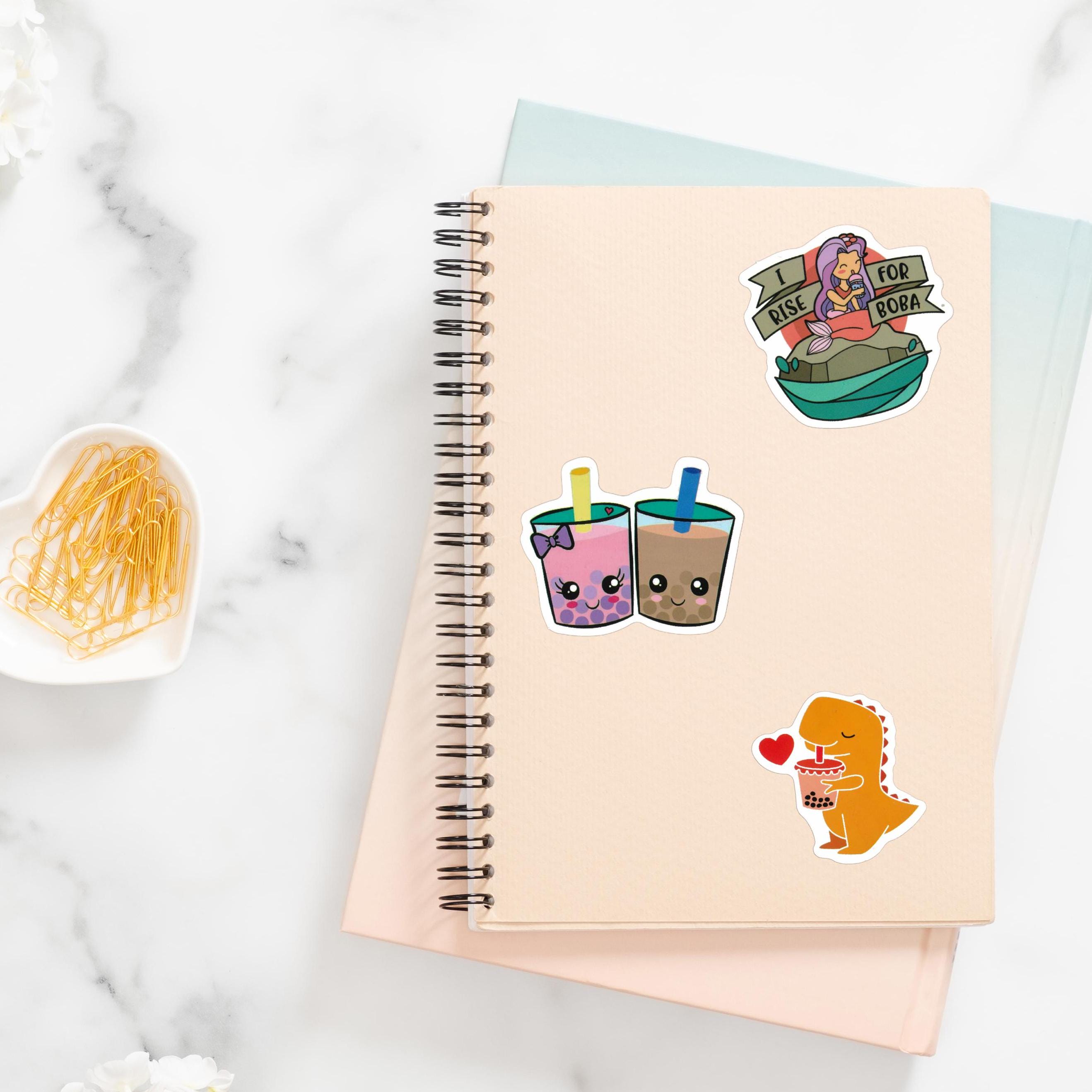 Boba Bubble Tea 45 Pc Sticker Pack, Funny Bubble Tea Stickers, Teachers ...