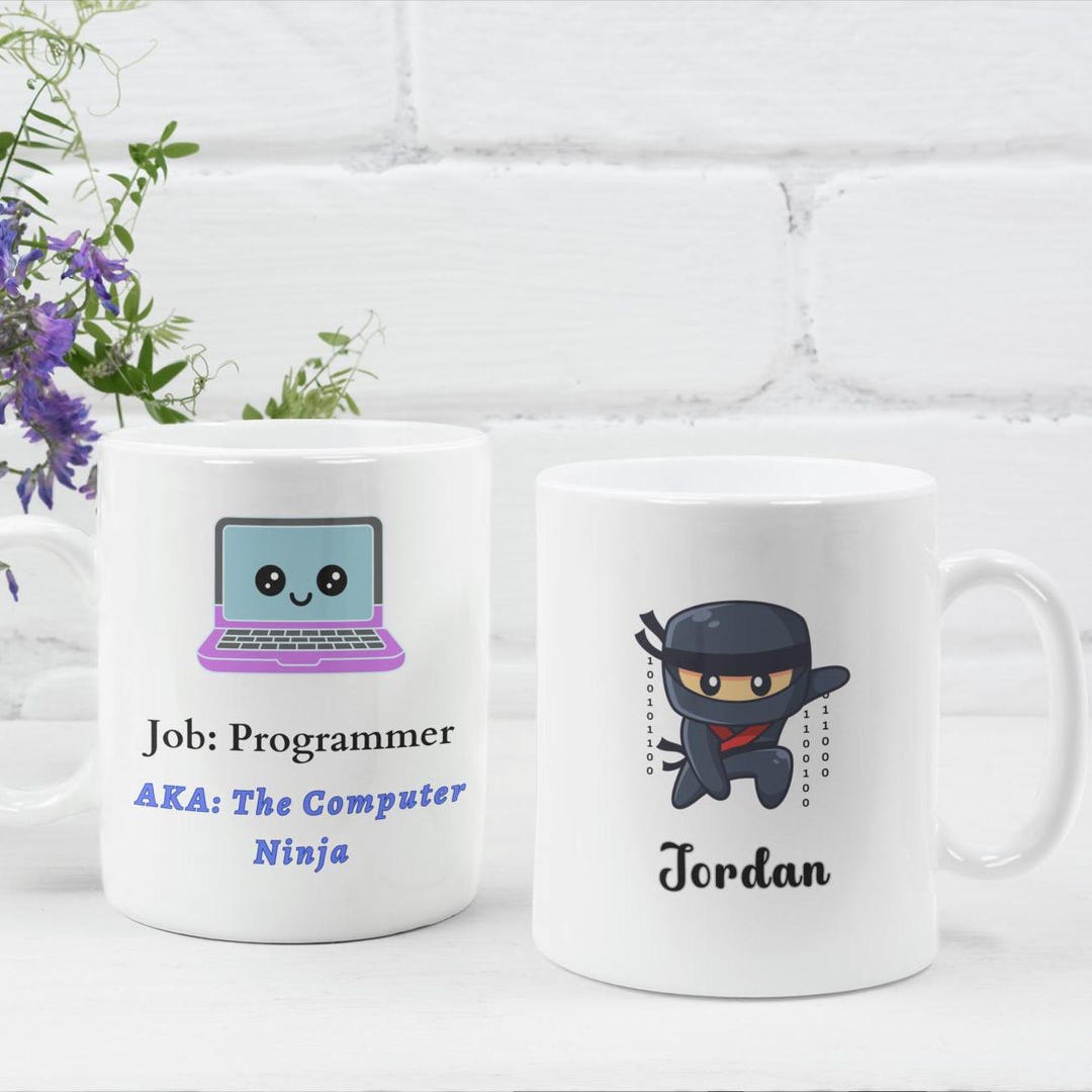 Lustige IT personalisierte Tasse für Programmierer, Geschenke für ...