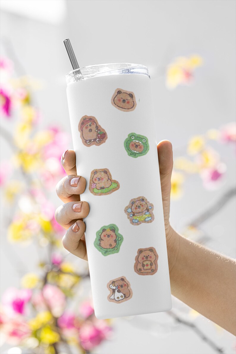 Shimmer Capybara Stickers, 4 Sheets Set, Capybara Lover Gift, Animal ...