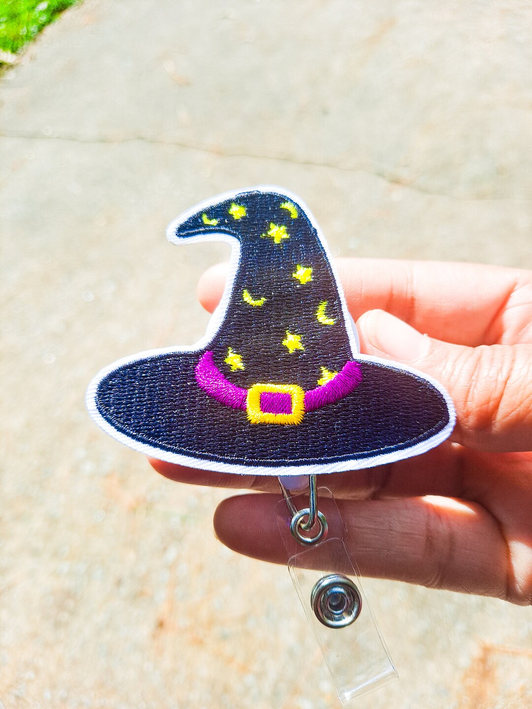 Halloween Witch Hat Badge Holder Reel Healthcare Nurse Doctor - Etsy
