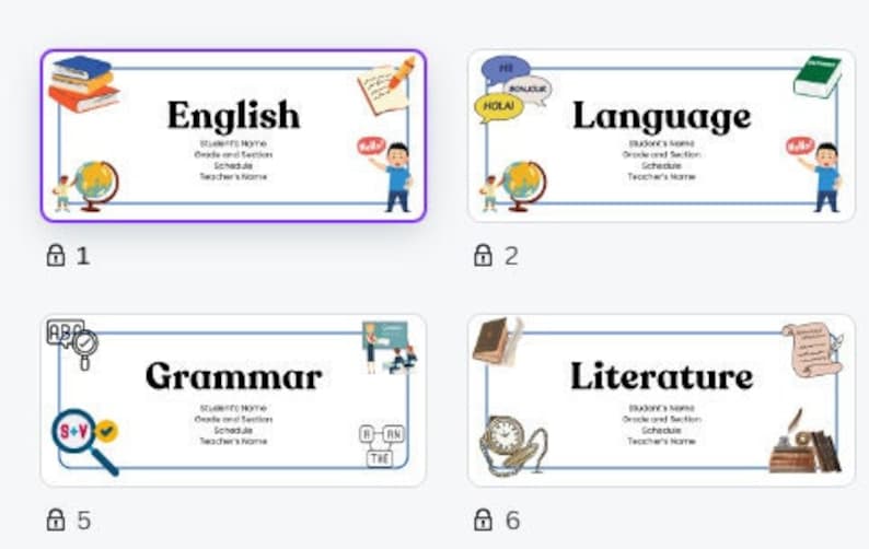 Editable School Subject Notebook/book Sticker Labels Digital Download ...