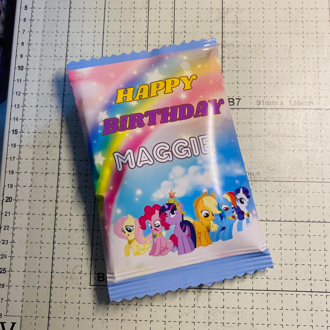 My Little Pony Chip Bag Design for Party Favors, Giveaways, Souvenirs ...