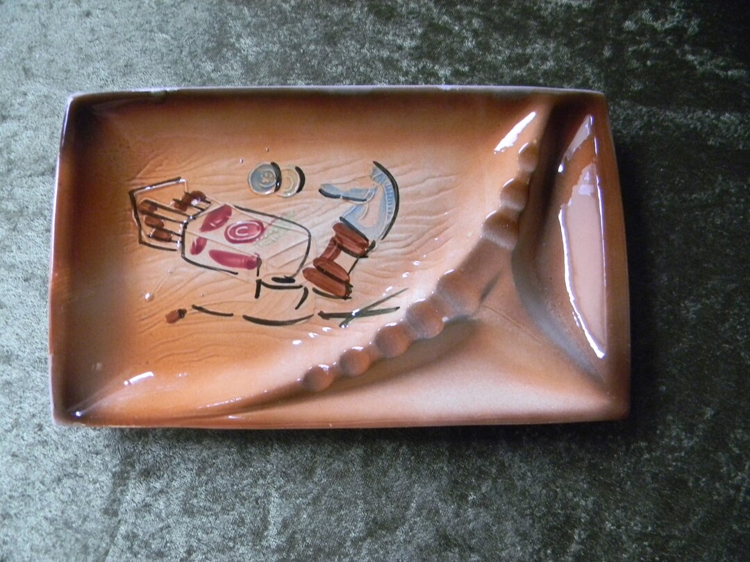 Vintage MCM Midcentury Ceramic Ashtray - Etsy
