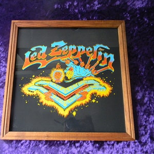 Vintage Led Zeppelin Carnival Art Framed Glass Wizard - Etsy