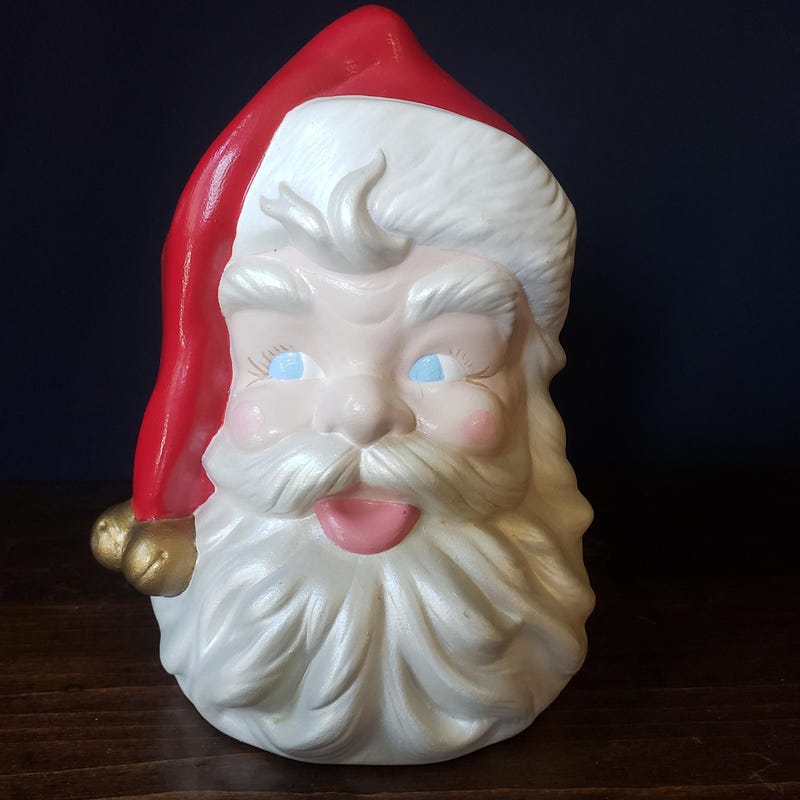 Ceramic Santa - Etsy