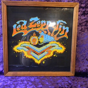 Vintage Led Zeppelin Carnival Art Framed Glass Wizard - Etsy
