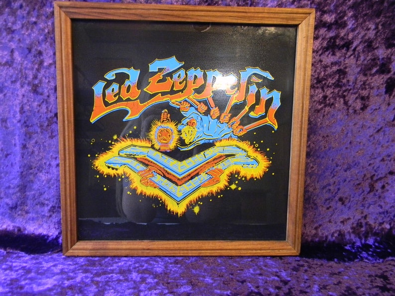 Vintage Led Zeppelin Carnival Art Framed Glass Wizard - Etsy