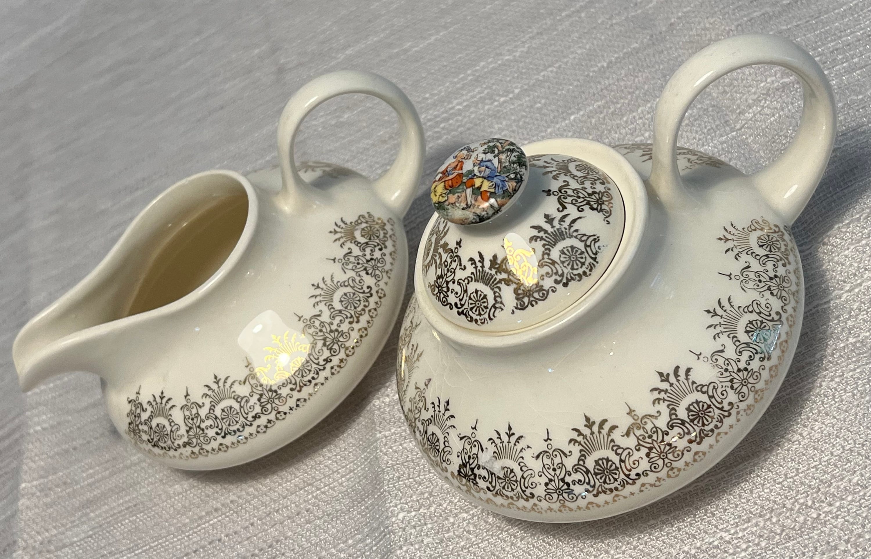 Magnificent 58-piece Vintage Porcelain W.S. George China Dinner ...